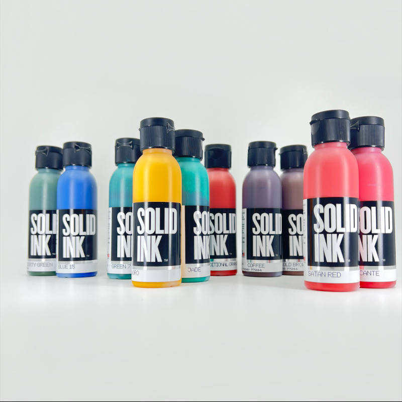 Solid Ink Old Pigments 10 Bottle 2oz Ink Set