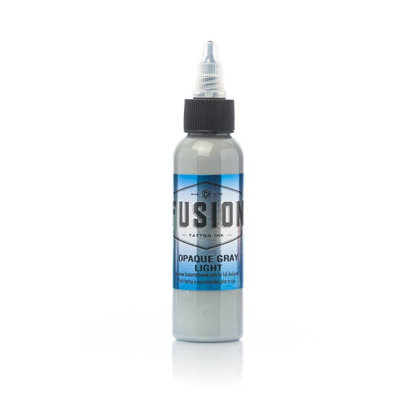 Fusion Opaque Gray Light Ink – Brett Stewart Tattoo Supplies