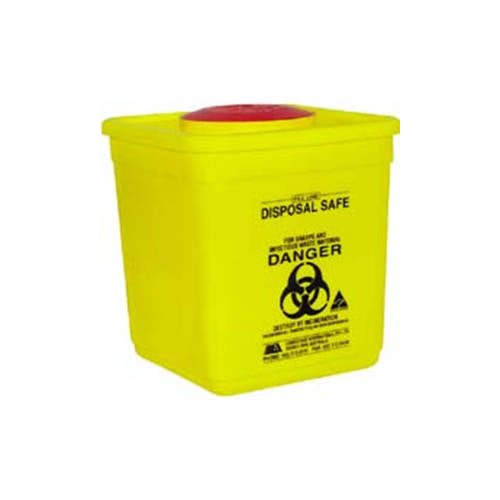Yellow 4.75L Sharps Container